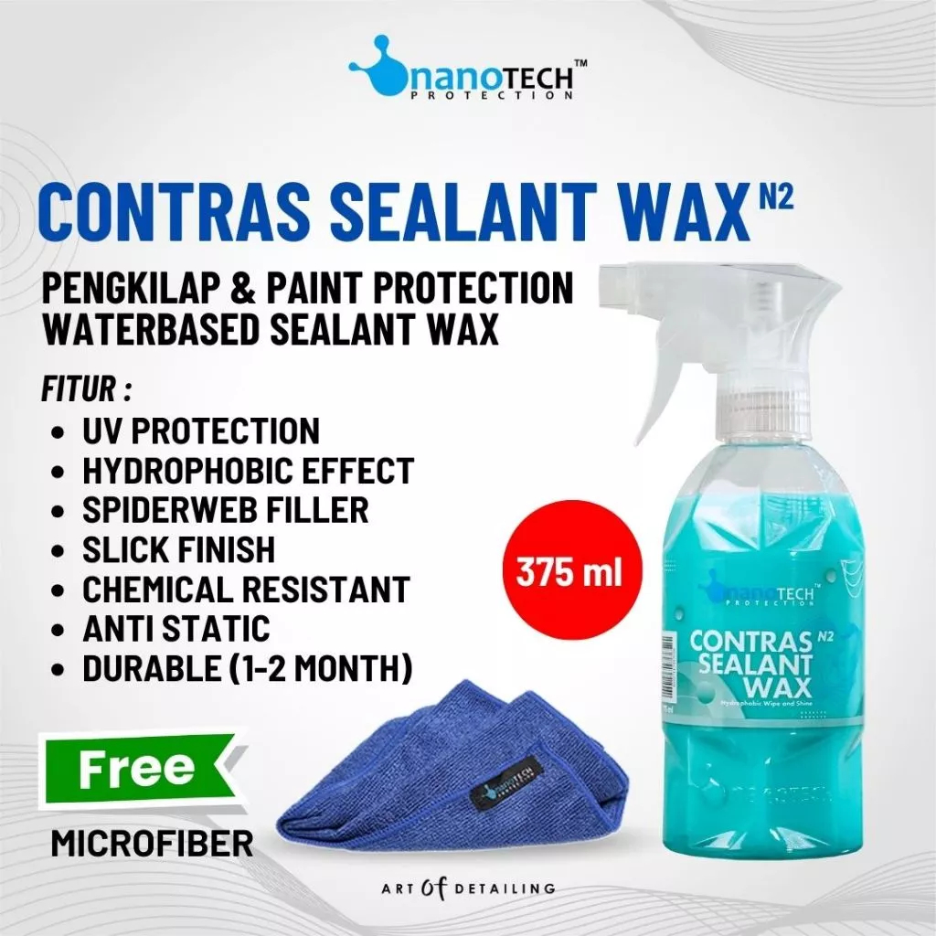Jual Nanotech Contras Sealant Wax Quick Spray Sealant Protection Guard ...