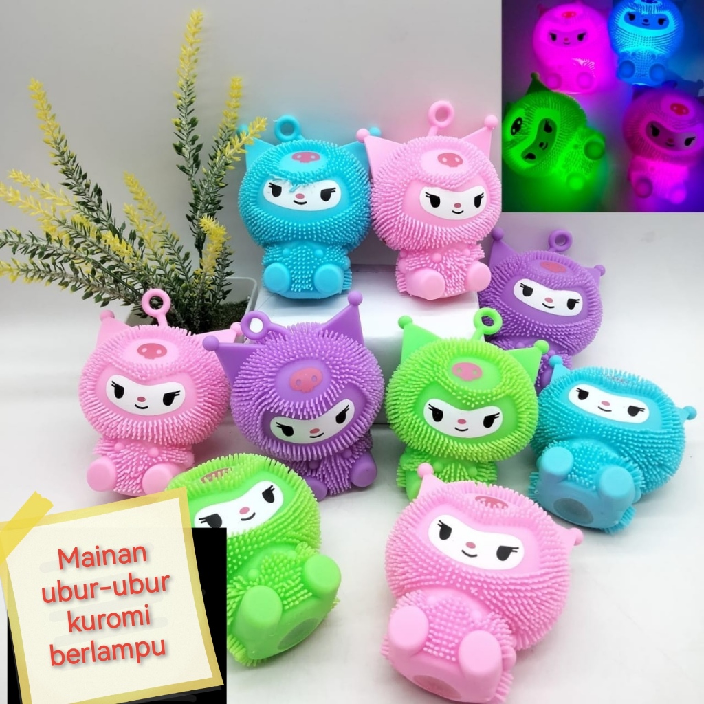 Jual Mainan ubur-ubur berlampu labubu Sanrio kuromi Led flashball ...