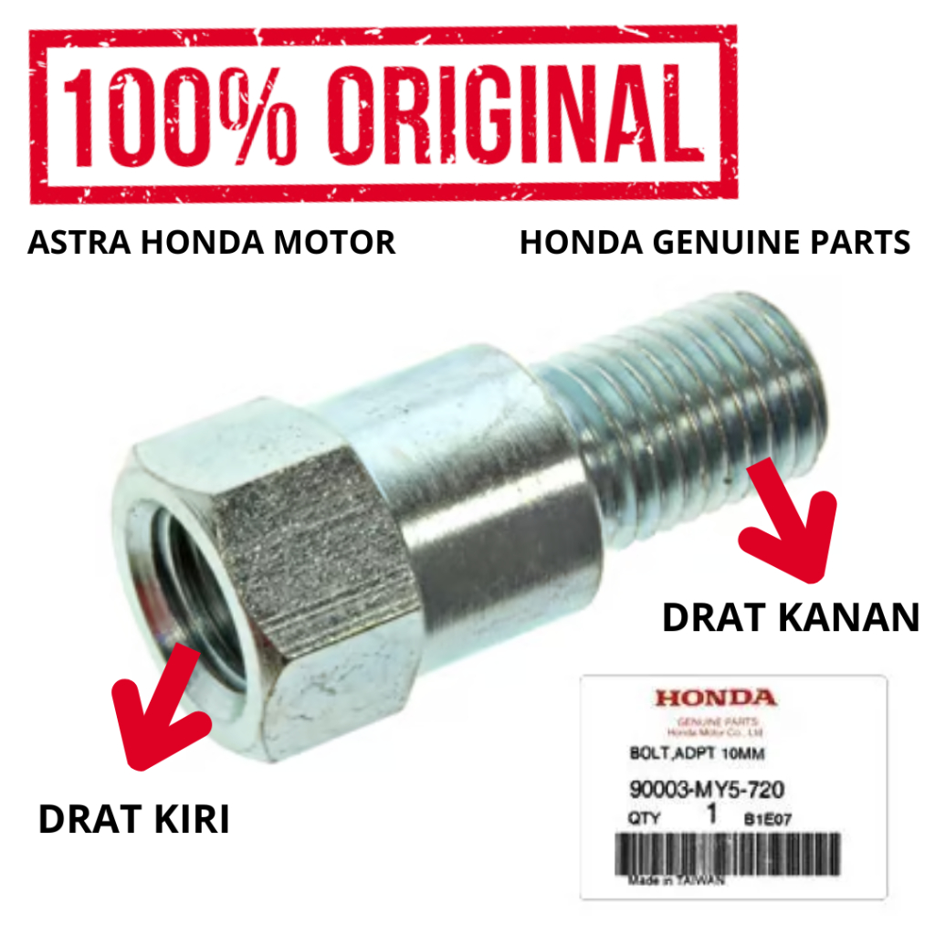 Jual Bolt Adapter 10mm Baut Sambungan Spion PCX Vario 125 FI Vario 150 ...
