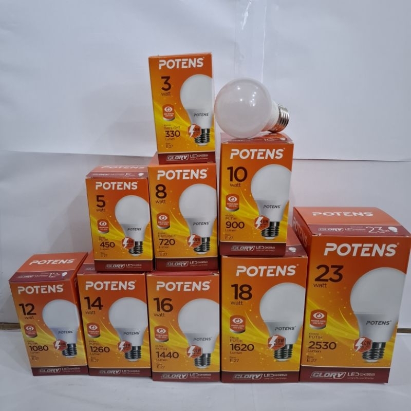 Jual Lampu Potens Bulat Glory 3 Watt, 5 Watt,8 Watt,10 Watt,14 Watt,16 Watt,18 Watt,23 Watt,|ED ...