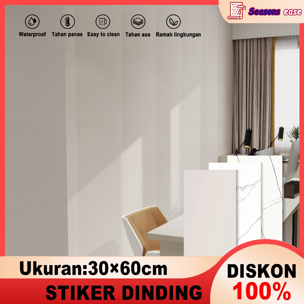 Jual Seasons Ease-100% asli Wallpaper dinding baru uk 30x60cm / Dinding ...