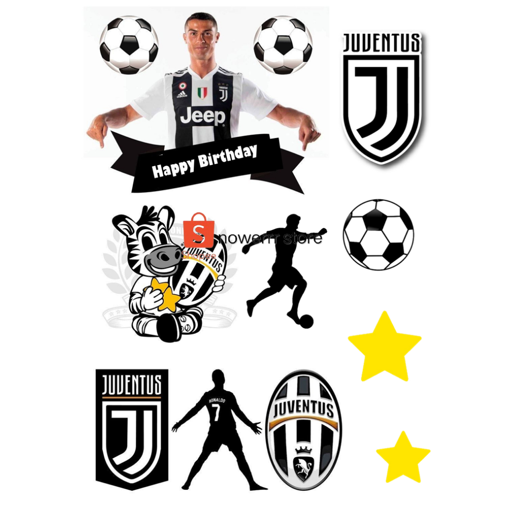 Jual Topper Juventus Happy Birthday/ Topper JUVENTUS Custom | Shopee ...