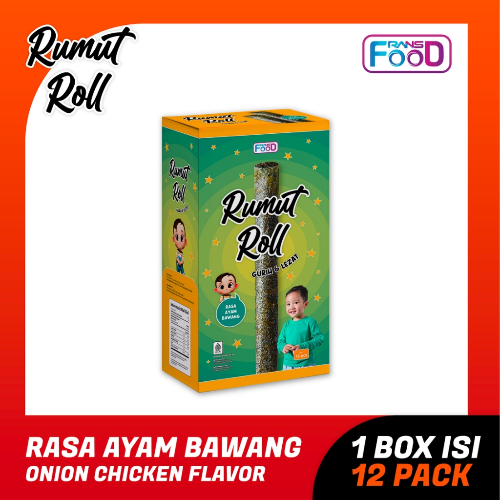 Jual Rumut Roll Rasa Ayam 4gr - Rumput Laut Roll Crunchy Rendah Kalori ...