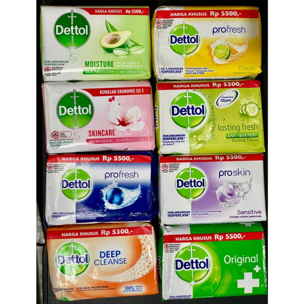 Jual Dettol Soap Bar 100gr / 105gr Sabun Mandi Batang Antibakteri Badan ...