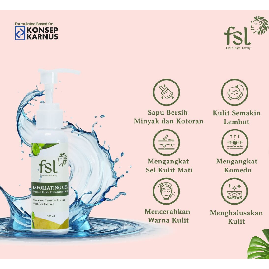 Jual FSL Exfoliating Gel Mengangkat Sel-sel Kulit Mati dan komedo ...