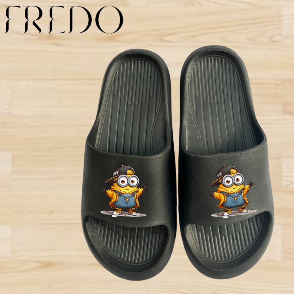 Jual Sandal Slide Minion Unisex Slop Pria Wanita Kekinian Antislip ...
