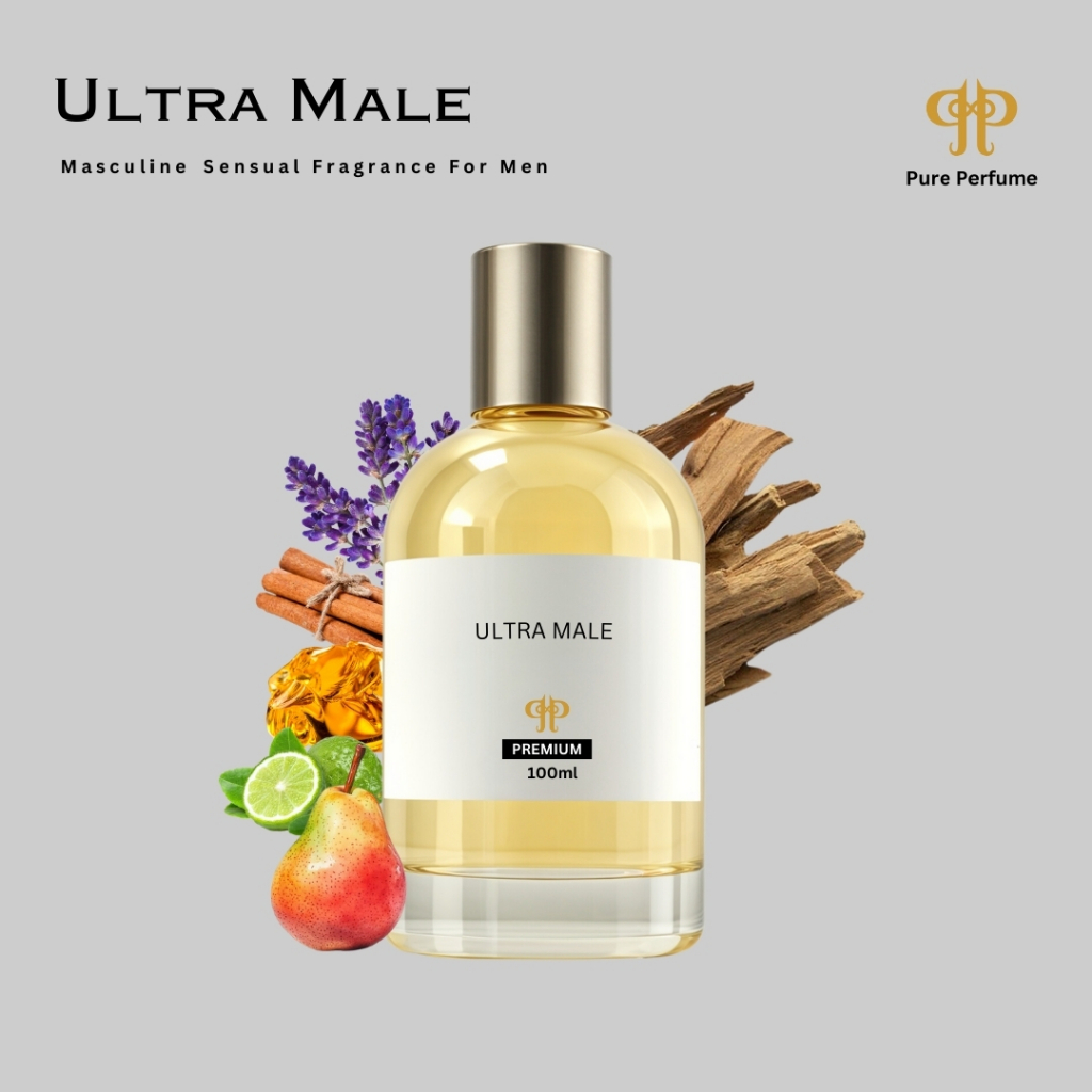 Jual Pure Perfume Ultra Male, Masculine Sensual Fragrance For Men ...