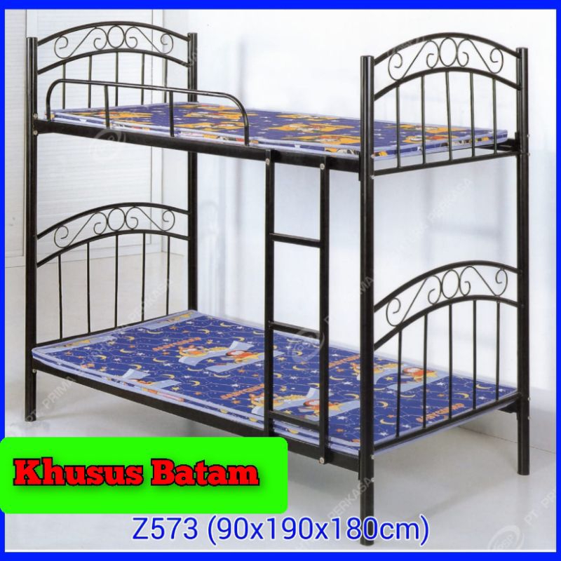 Jual Rangka Ranjang single besi 2tingkat (90x190x180cm)Ranjang besi ...