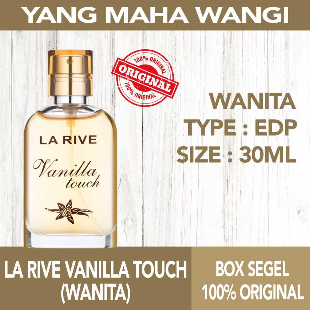 Jual PARFUM ORIGINAL LA RIVE VANILLA TOUCH FOR WOMAN EDP 30 ML (BOX SEGEL) | Shopee Indonesia