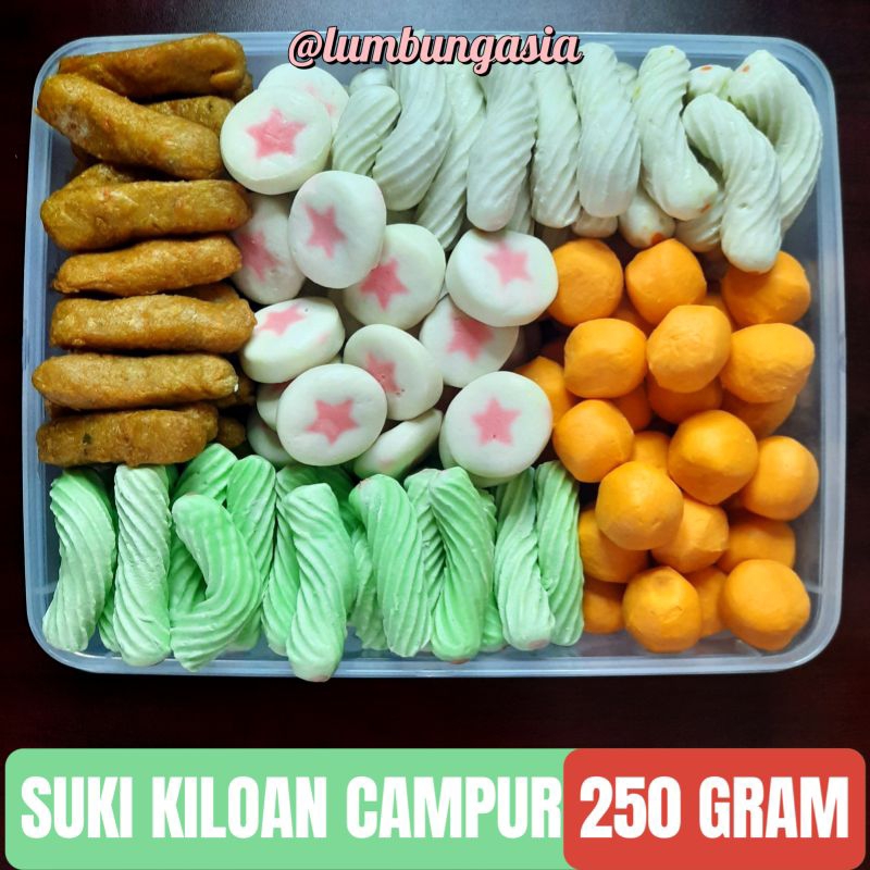 Jual Suki Kiloan Campur Random 250 Gram - Bakso Seblak Sosis Hotpot ...
