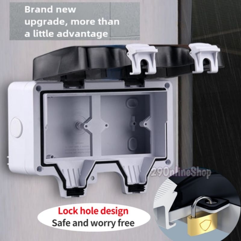 Jual box kotak cover pengaman safety penutup stop kontak switch colokan ...