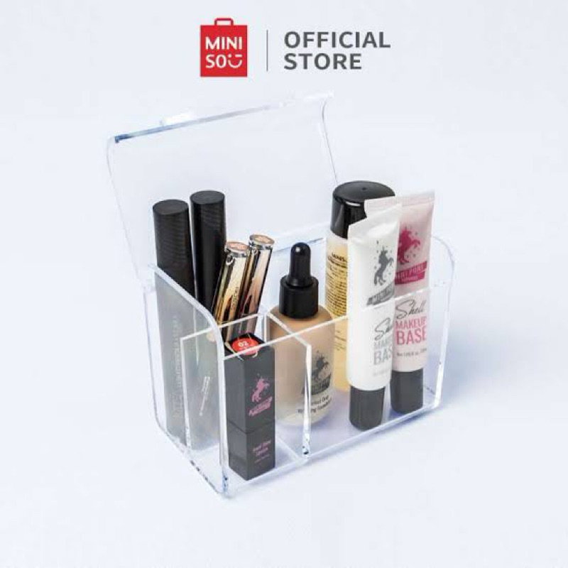 Jual Miniso Flip Organizer Transparent / Miniso kotak penyimpanan ...