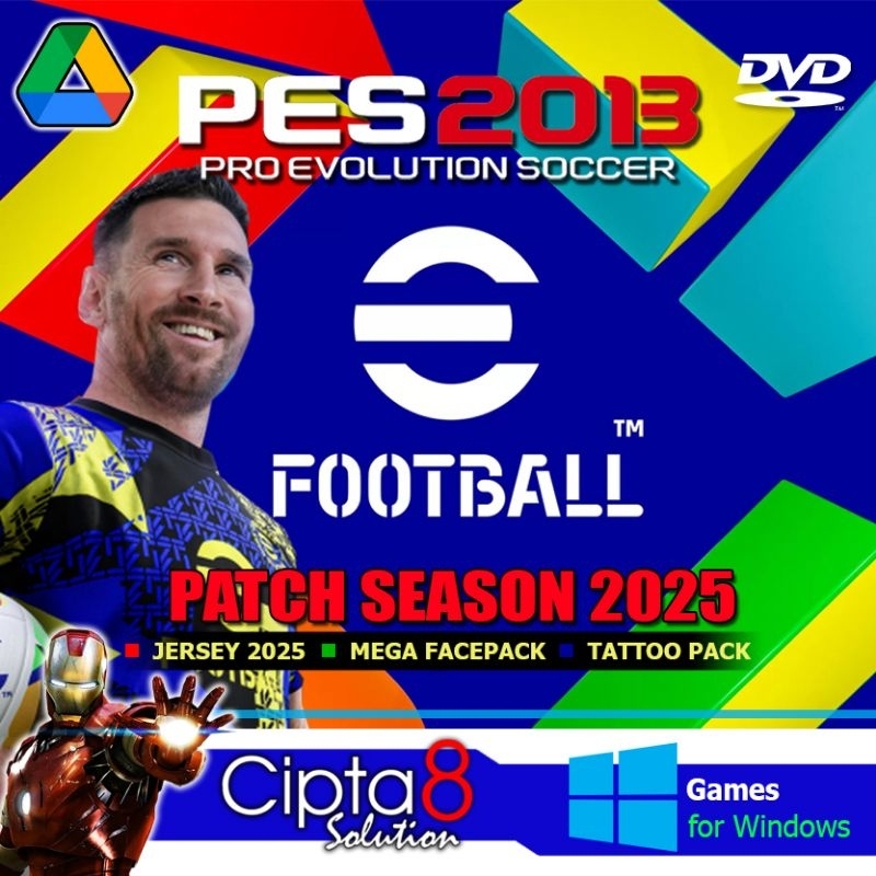 Jual PES 2013 + PATCH 2025 PRO EVOLUTION SOCCER 2013 - GAME PC | Shopee ...