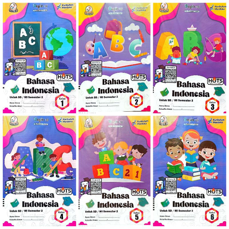 Jual BUKU LKS SD MI BAHASA INDONESIA KELAS 1 2 3 4 5 6 SEMESTER 2 GENAP KURIKULUM MERDEKA TA ...
