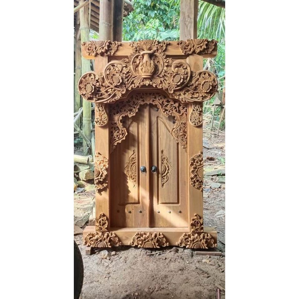 Jual Jendela Ukir Gebyok Still Kayu Jati Jepara Ukuran L100 x T150 CM ...