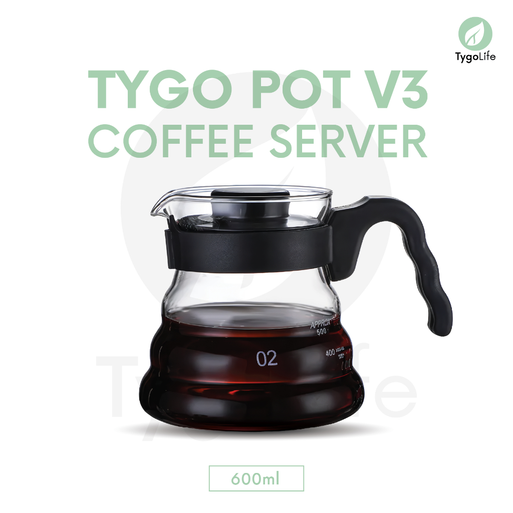 Jual TYGO POT V3 COFFEE SERVER POUR OVER V60 DRIP BOROSILICATE GLASS ...