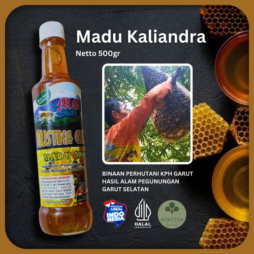 Jual Madu Mustika Gunung Kaliandra 100% Murni Original Raw Honey Tanpa Campuran dari Hutan Garut ...