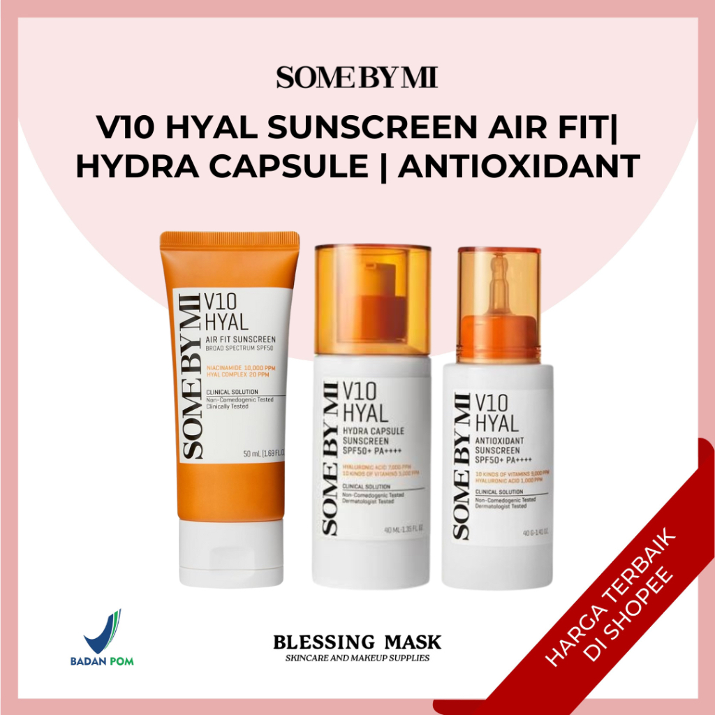 Jual SOME BY MI V10 Hyal AIR FIT Sunscreen | Hydra Capsule Sunscreen ...