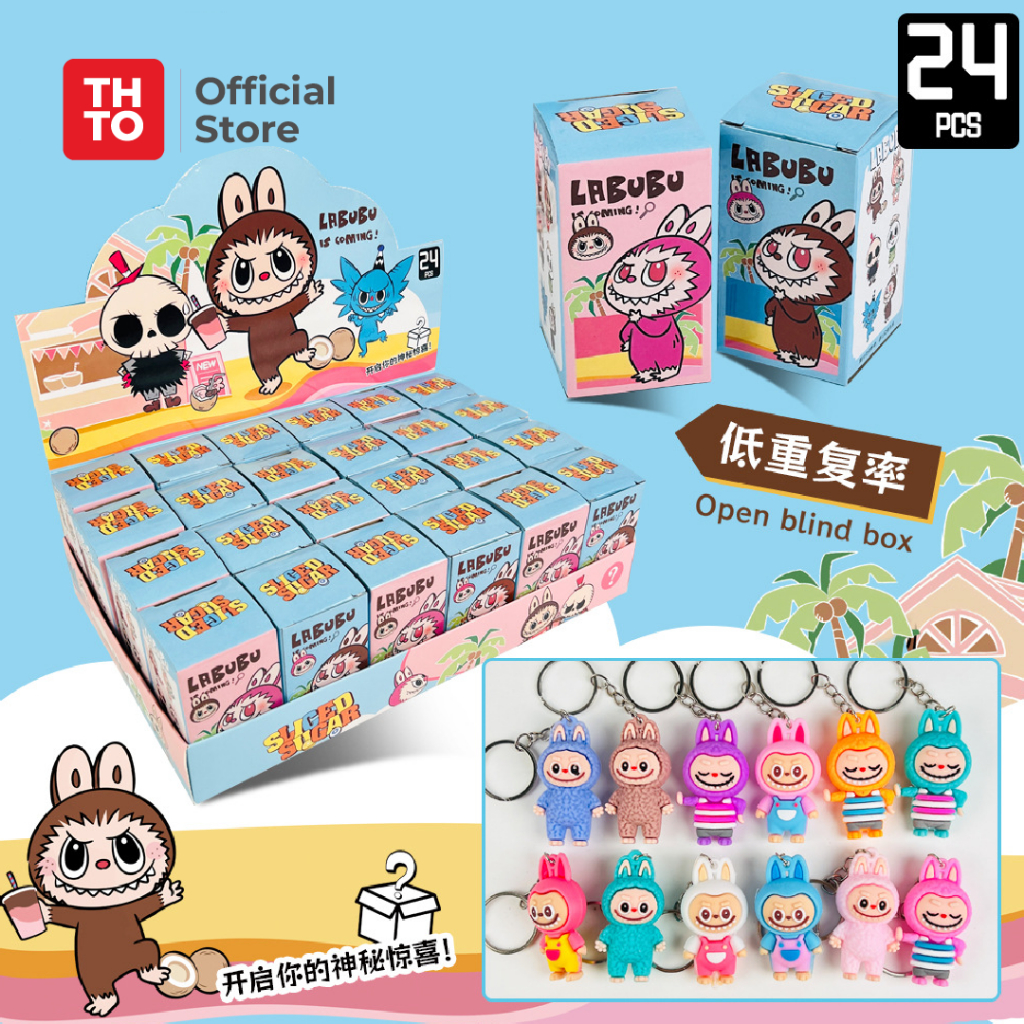 Jual THTO Mystery Box Gantungan Kunci Labubu Karakter Random Hadiah ...