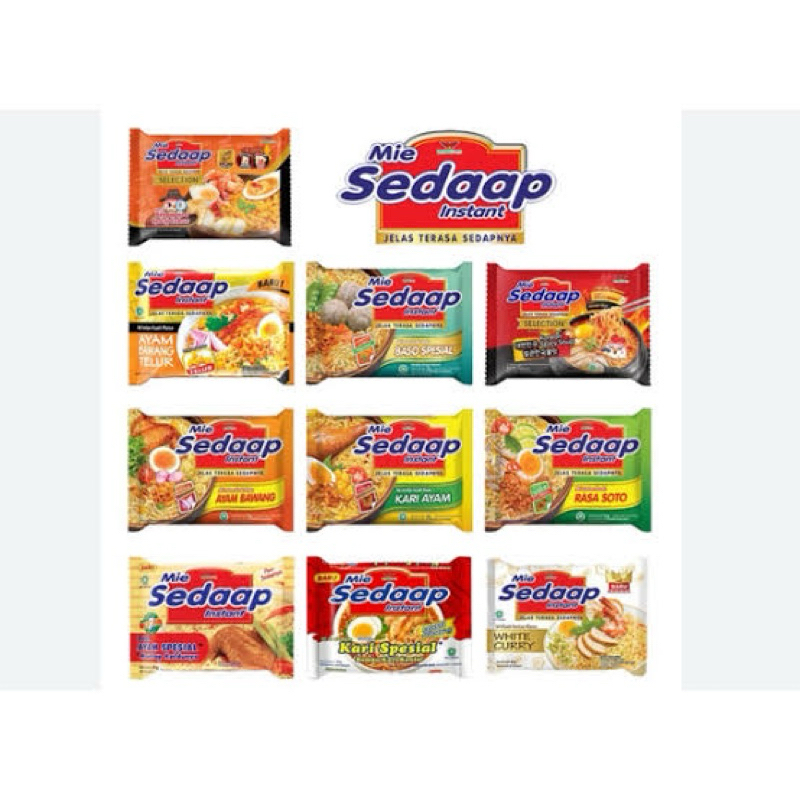 Jual MIE SEDAAP VARIANT RASA /goreng /soto /kari special /korean spicy ...