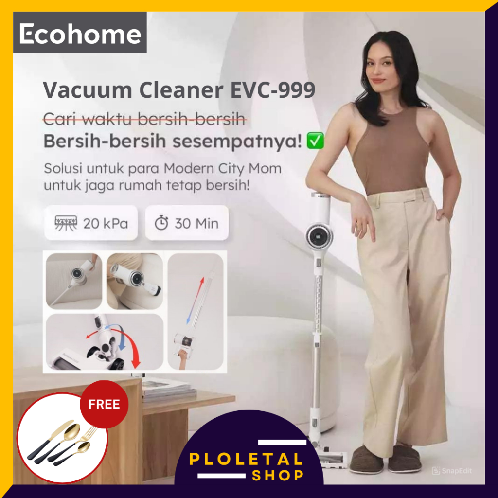 Jual Ecohome Vacuum Cleaner EVC-999 Penghisap Debu Cordless Multifungsi ...