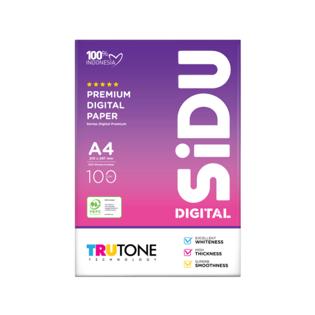 Jual KERTAS HVS A4 100 GRAM 1 RIM SIDU KERTAS PRINT FOTOCOPY COPIER ...