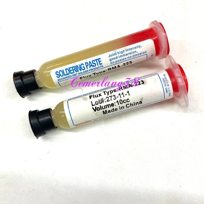 Jual SOLDERING PASTE/Flux/Siongka Suntik/Pasta Solder RMA-223 10cc CHINA | Shopee Indonesia