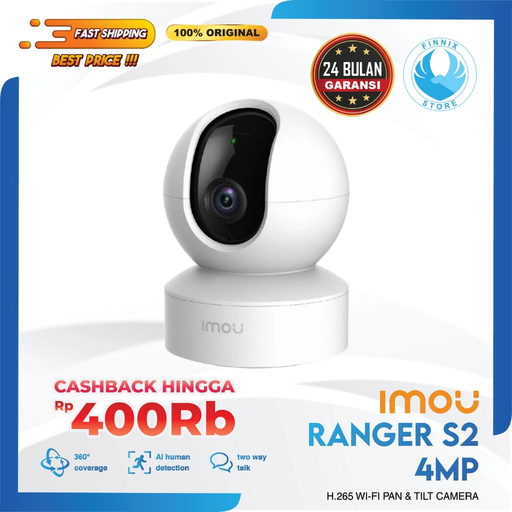 Jual Imou Ranger S2 4MP H.265 QHD Smart IP Camera CCTV Indoor Wifi Two ...