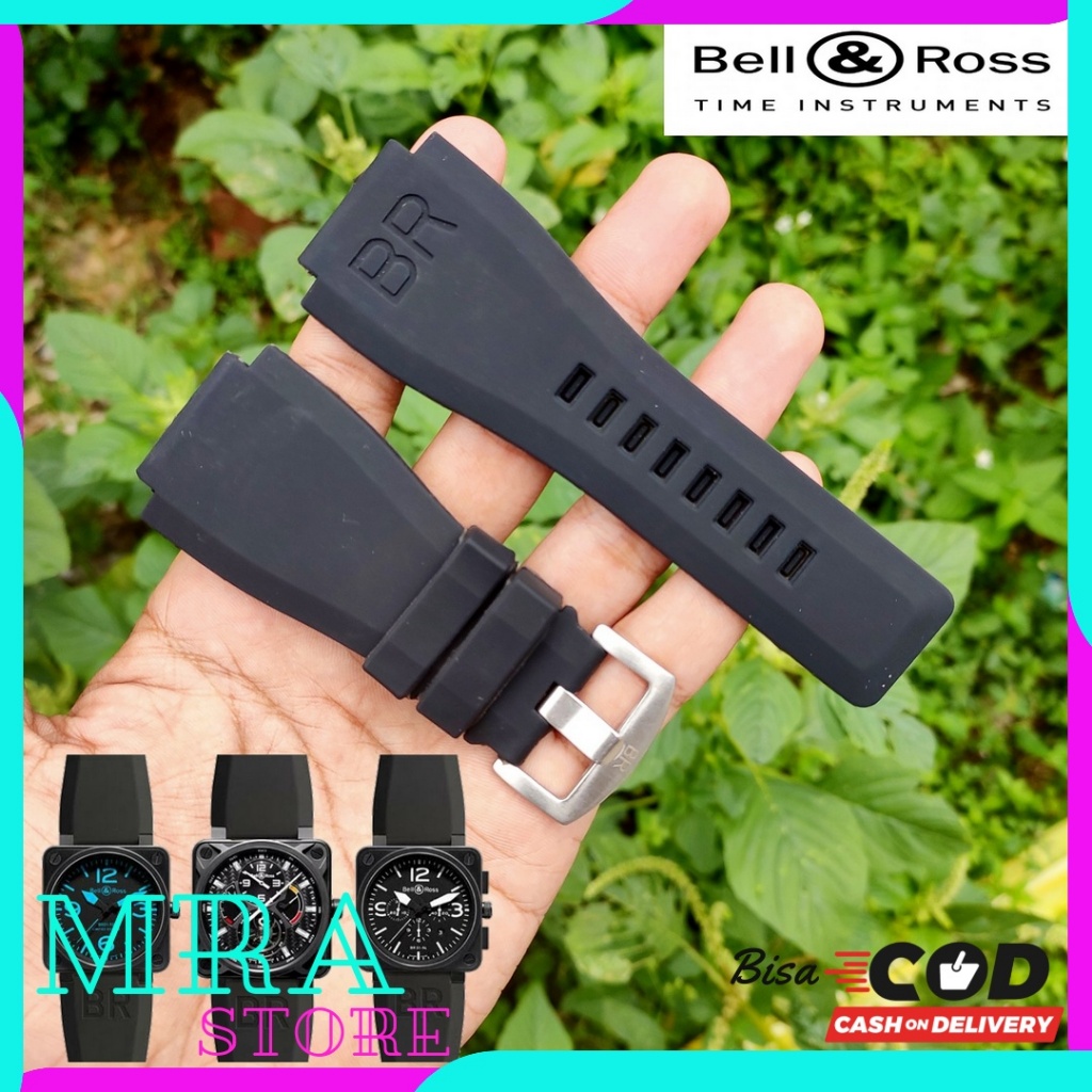 Jual Strap Tali jam tangan karet Rubber Bell & Rose Bell n Rose ...