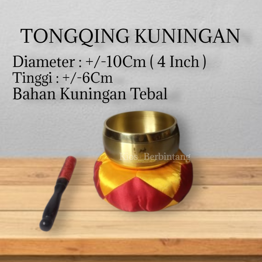 Jual Tongqing Kuningan Gong Alat Sembahyang Ukuran 4 Inch | Shopee ...