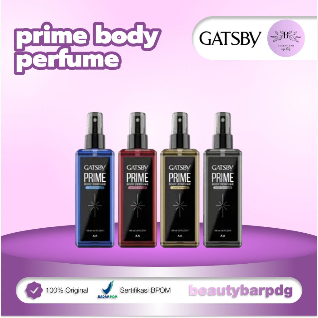 Jual Gatsby Prime Body Perfume Spray 100 ml | Body Mist | Shopee Indonesia