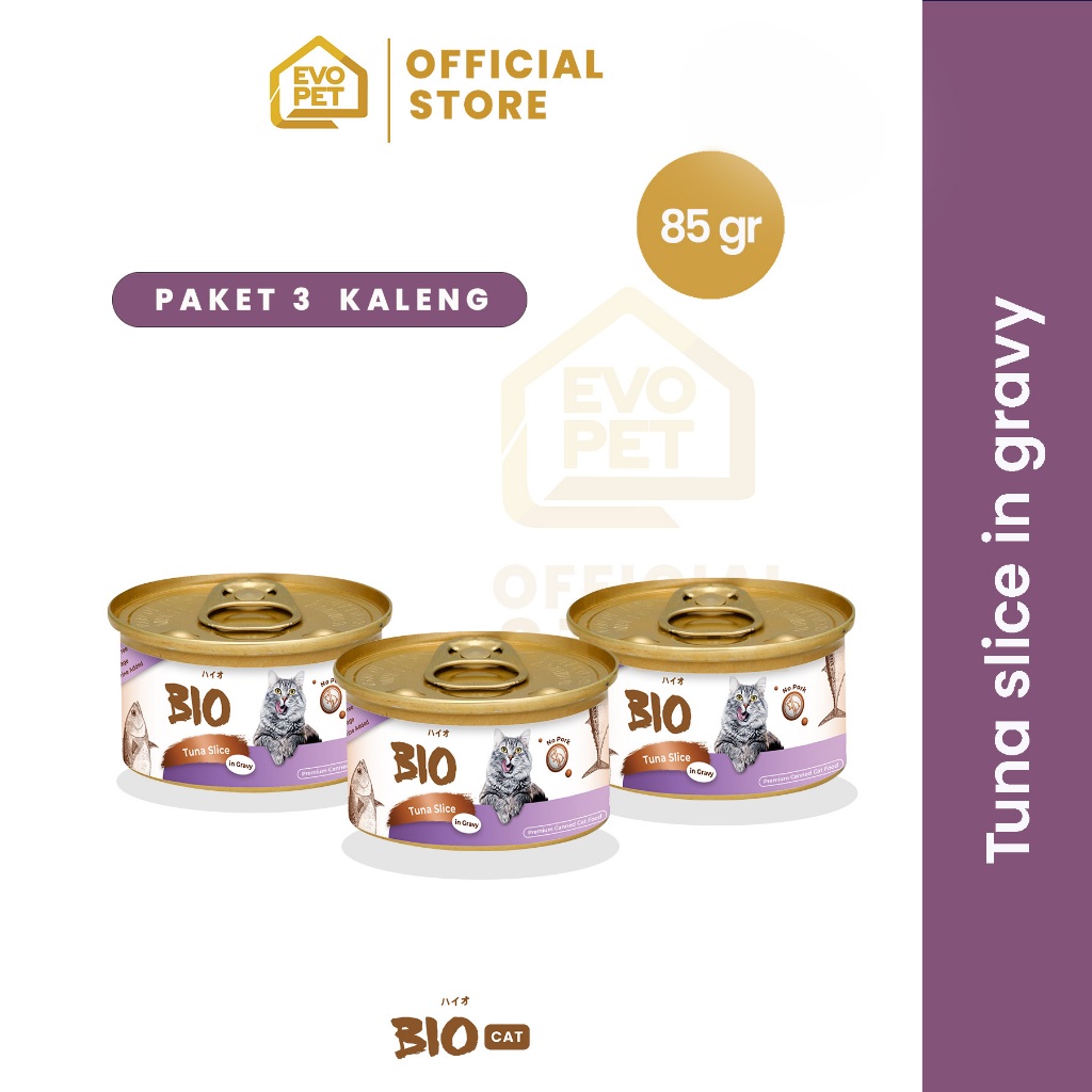 Jual [PAKET 3 PCS] Bio Cat Kaleng Makanan Basah 85gr | Shopee Indonesia