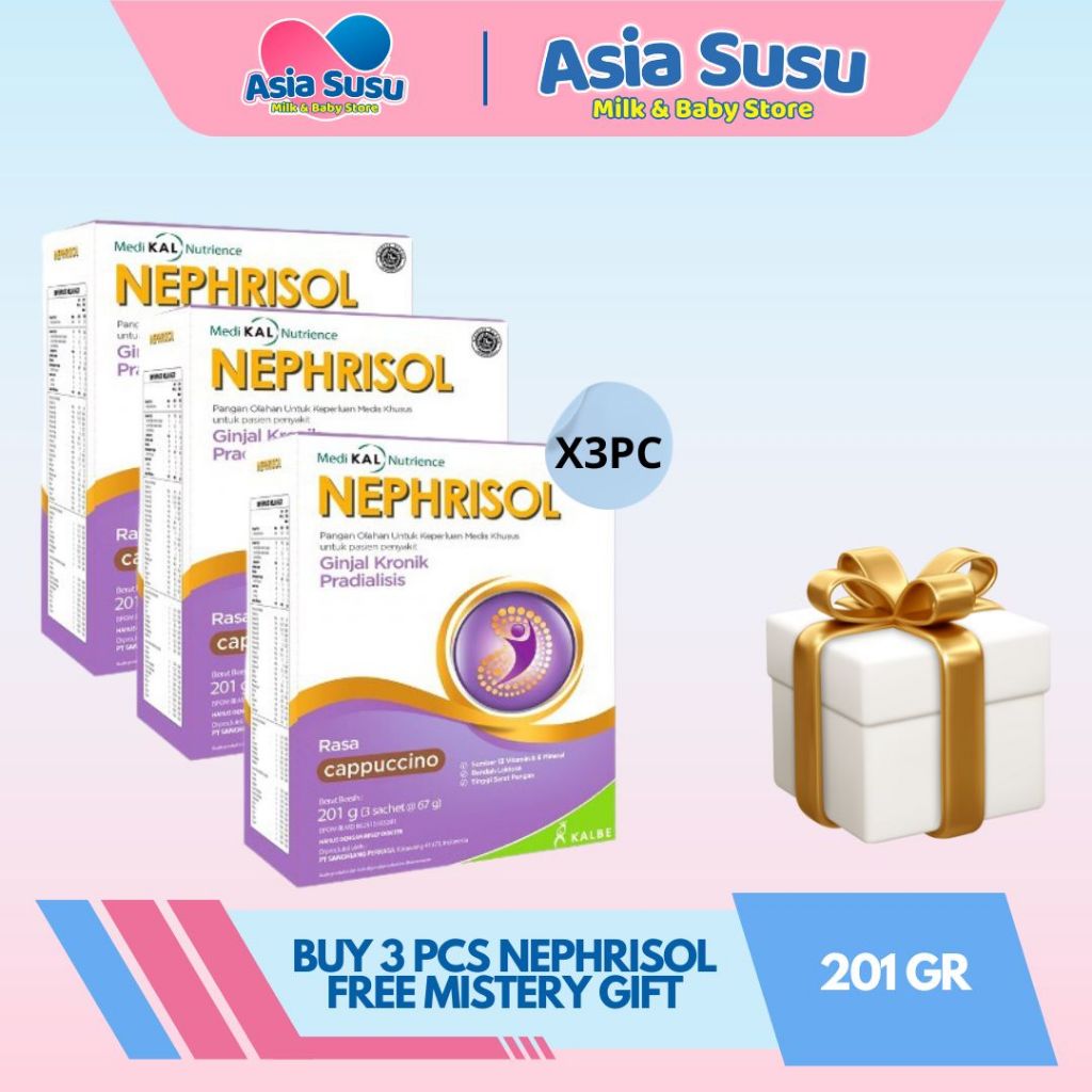 Jual NEPHRISOL / NEPHRISOL-D vanila /cappucino 201gr - SUSU NUTRISI ...