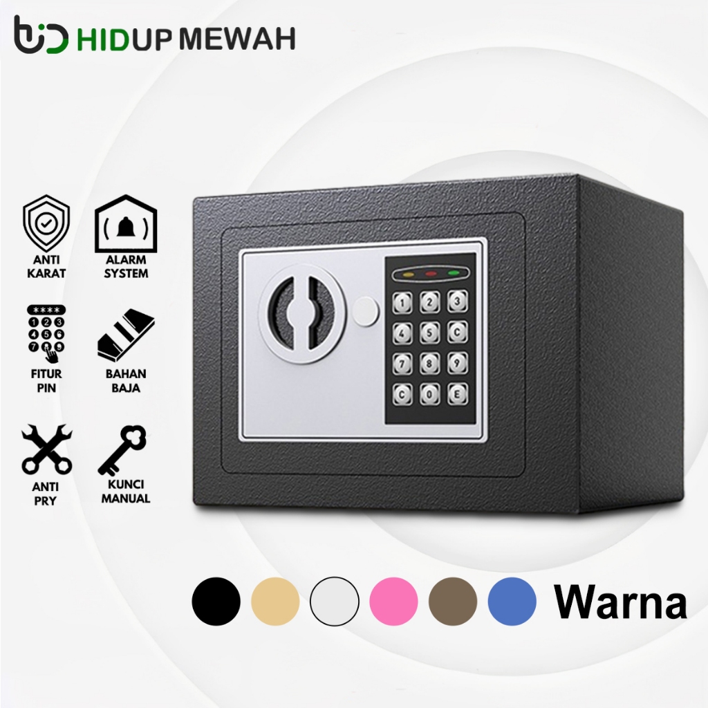 Jual Brangkas Mini Brangkas Penyimpanan Uang Digital Brankas Mini ...