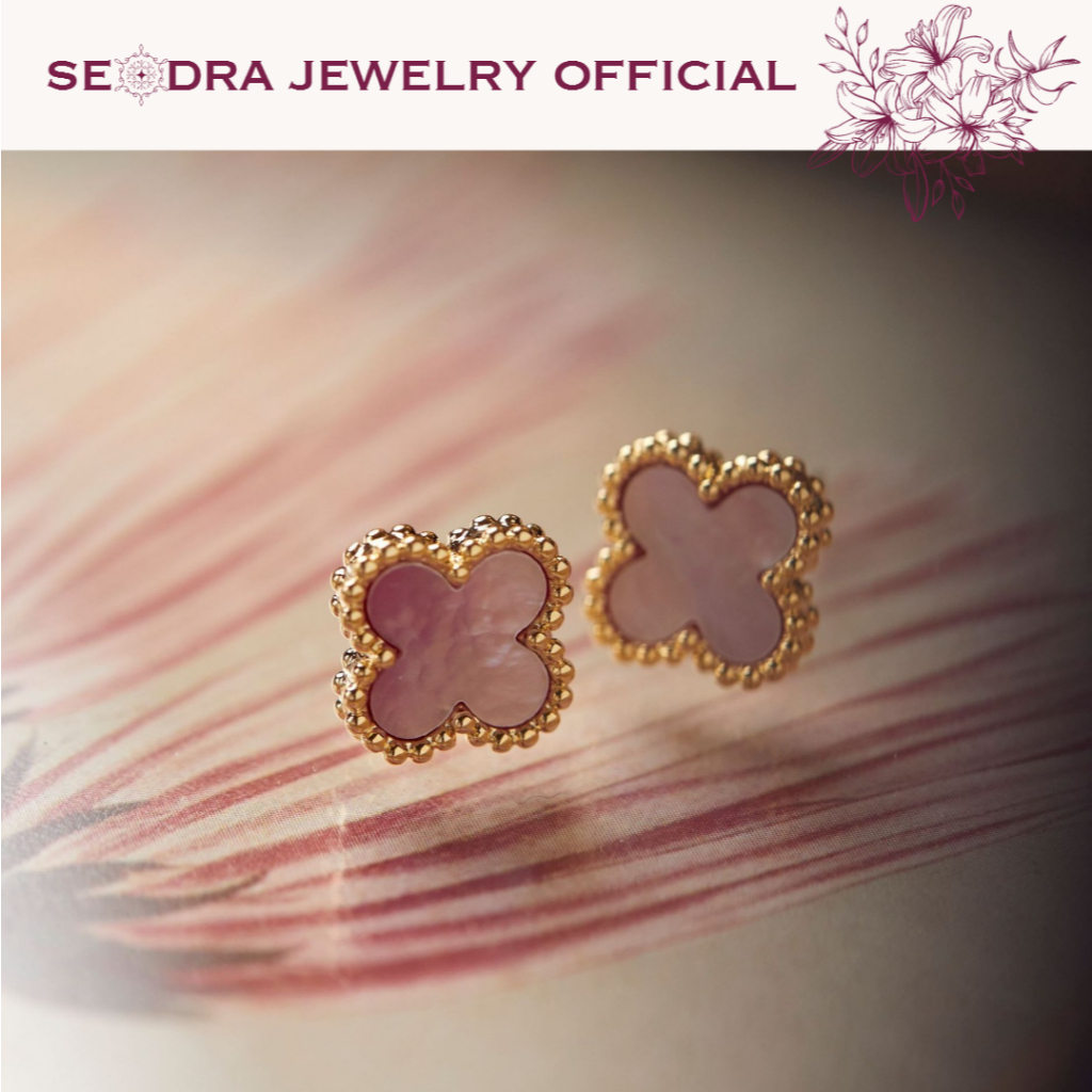 Jual SEODRA • Hera Earings Anting Clover 18K Gold Plated • Perhiasan ...
