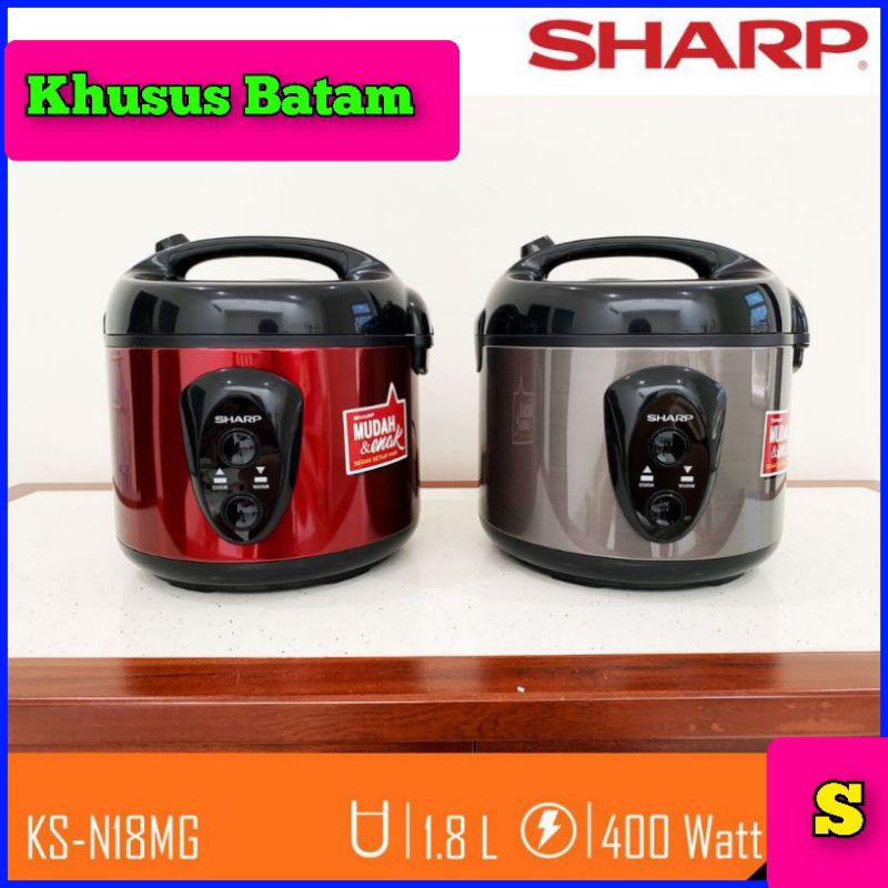 Jual RICE COOKER SHARP KS-N18MG-RD/SL 1.8L MAGICOM (KHUSUS BATAM ...