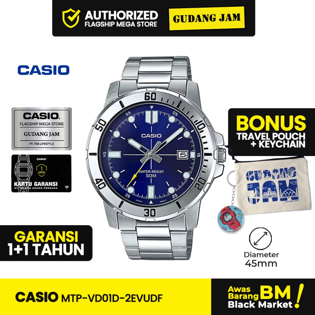 Jual Jam Tangan Pria Casio MTP-VD01D-2EVUDF MTP-VD01D Original ...