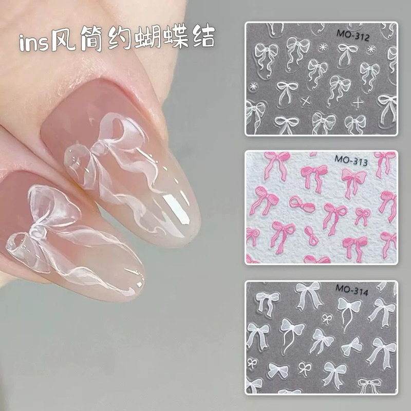 Jual H172 Sticker Kuku Pita | Sticker Nail Art Pita Ribbon | Shopee ...