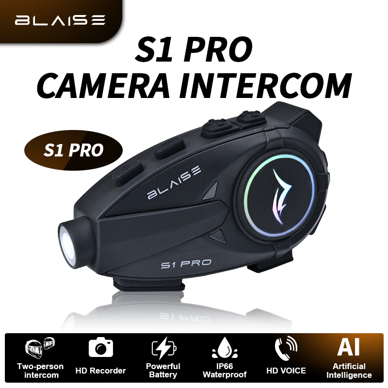 Jual Blaise S1 PRO dengan kamera intercom helm motor rekam Recorder ...