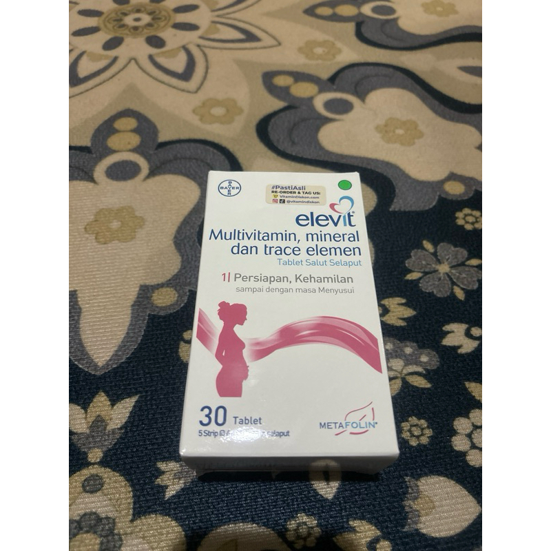 Jual ELEVIT Multivitamin, mineral, dan trace elemen isi 30 tablet ...