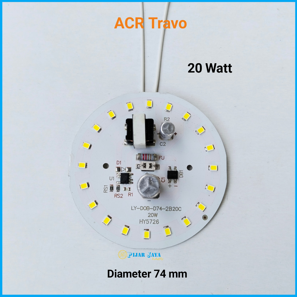 Jual PCB Led AC ACR TRAVO 20 watt Mesin Lampu Led 20W Modul Lampu LED ...