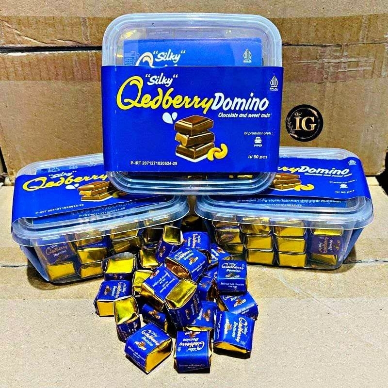 Jual Coklat mini 1 box isi 50 pcs SUPERQUEEN KITKAT QEDBURRY D'NUTELLA ...