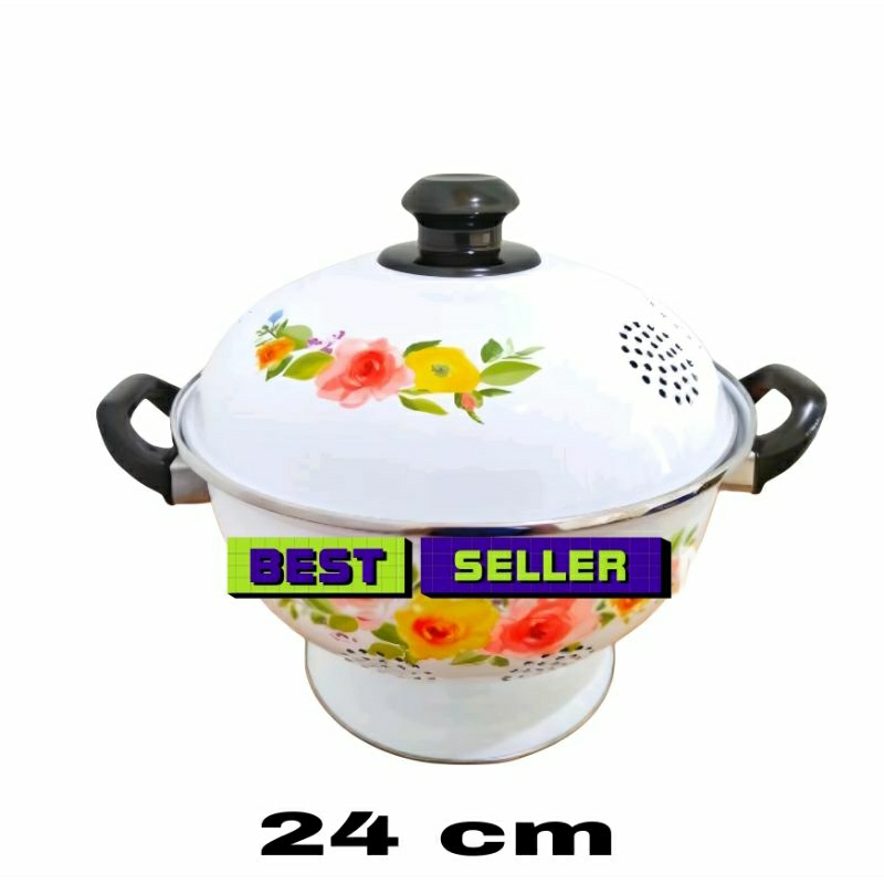 Jual RICE BOWL WAKUL TEMPAT NASI ENAMEL IDEAL KEDAUNG 22 DAN 24 cm ...