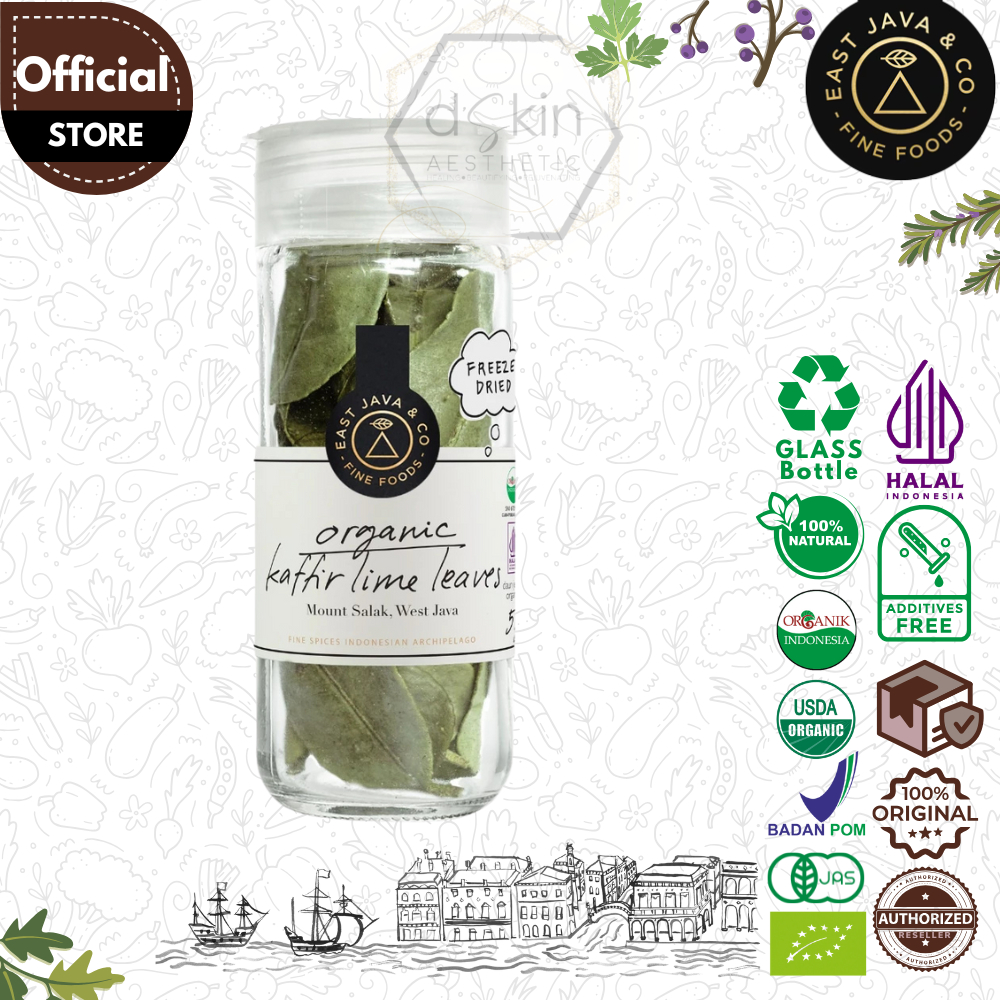 Jual East Java & Co Organic Freeze Dried Kaffir Lime Leaves - 5g (Daun ...