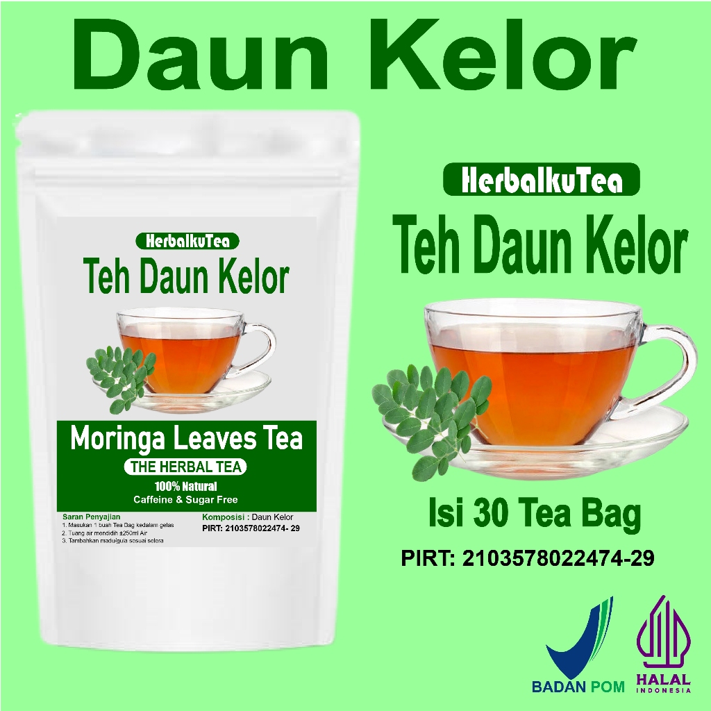Jual TEH DAUN KELOR / MORINGA LEAF TEA - HerbalkuTea | Shopee Indonesia