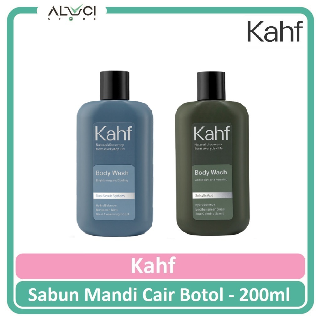 Jual Kahf Body Wash Sabun Mandi Cair Pria Botol 200ml | Shopee Indonesia