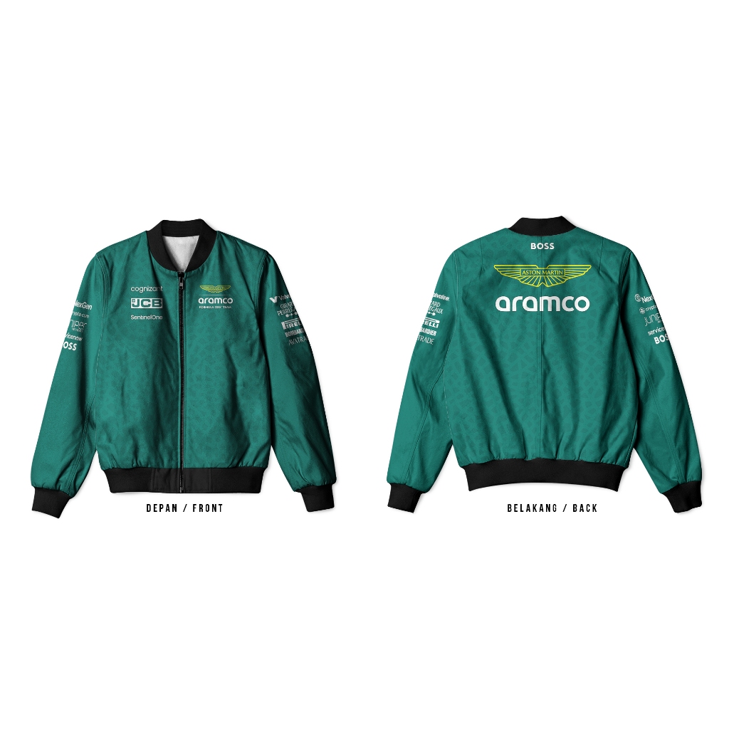 Jual Jaket Bomber Aston Martin Tim F1 Racing Series Dewasa Printing ...