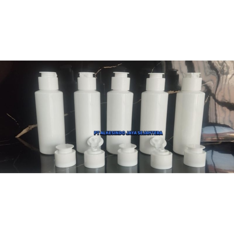 Jual Botol fliptop putih 100 ml / botol toner 100ml | Shopee Indonesia