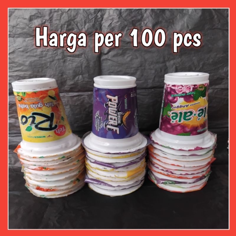 Jual Cup Plastik Bekas Minuman Teh Rio Power F Ale Ale 180ml Bersih ...