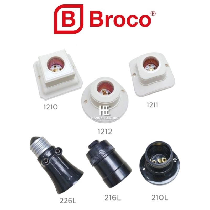 Jual Broco Fitting Plafon Kotak, Oval, Bulat, Fitting Gantung, dan ...